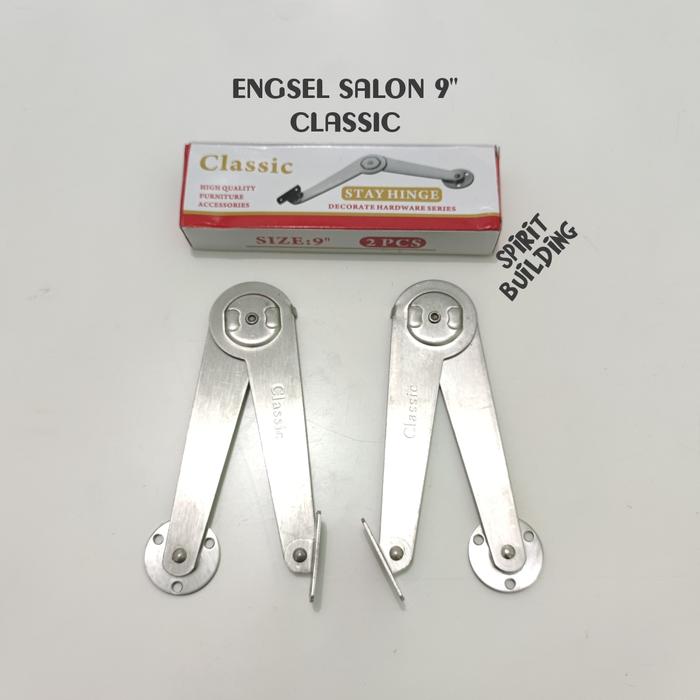 Jual ENGSEL SALON TEBAL CLASSIC 9" ASLI STAINLESS STEEL HAK ANGIN SALON ...
