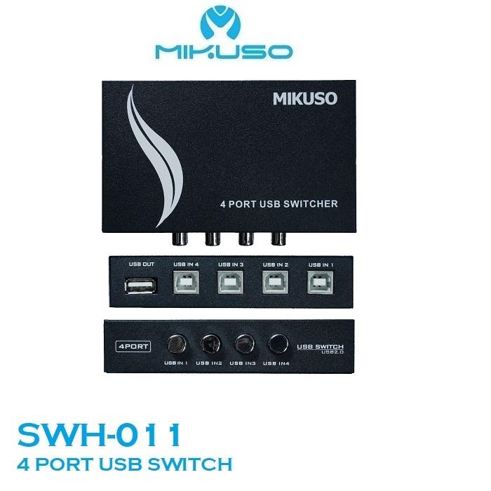 Jual Usb Switch 4 Port Usb Mikuso Swh 011 - Mikuso Swh-011 Usb Switch ...