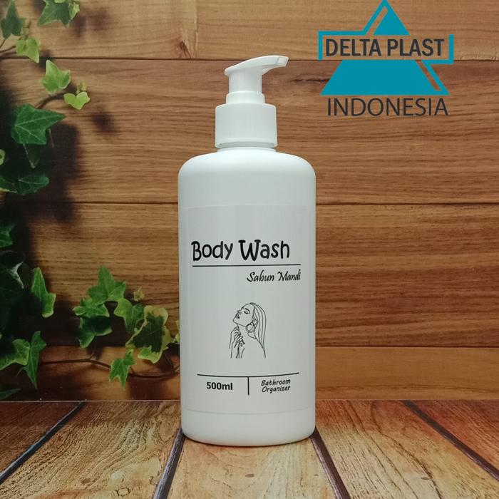 Jual Botol Pump 500Ml Putih Hdpe / Botol Refill Pump Aesthetic 500Ml ...