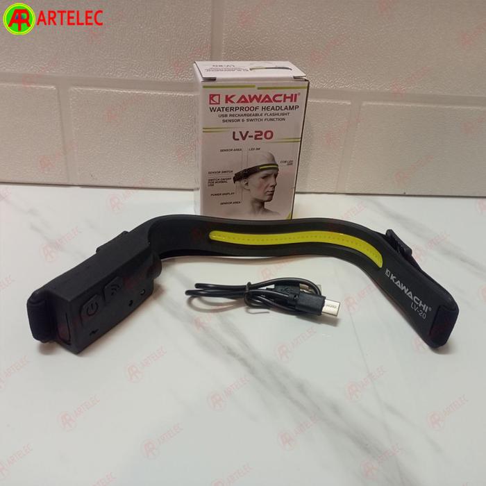 Jual Senter Kepala KAWACHI LV-20 | LV20 Slim COB LED 20W Senter Sepeda - Jakarta Barat - ARTelec ...