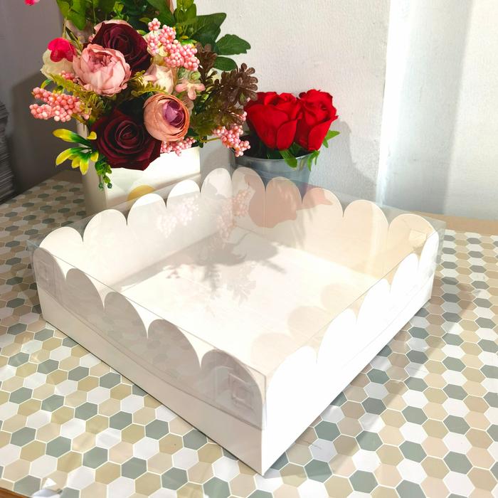 Promo BOX MIKA PUTIH - DUS BOLU - KOTAK BROWNIES - KARDUS 25x25x8 ...