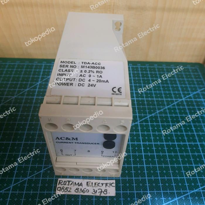 Jual AC CURRENT TRANSDUCER INPUT 0-1A OUT 4-20mA CURRENT TRANDUCER 1A ...