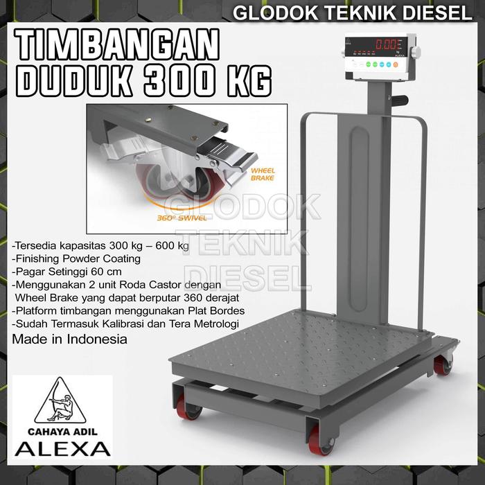 Jual TIMBANGAN ELECTRONIC BENCH SCALE KAPASITAS 300 KG TMR 300 ALEXA ...
