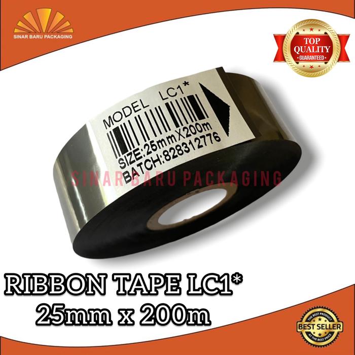 Jual Ribbon Tape LC1* 25mm x 200m/Pita Tinta Mesin Coding/Hot Stamping ...
