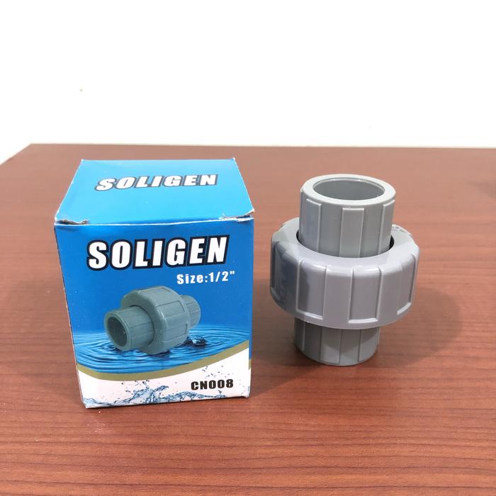 Jual Watermur PVC/Water Mur Plastik Soligen 1/2 inch 1/2" Penyambung ...