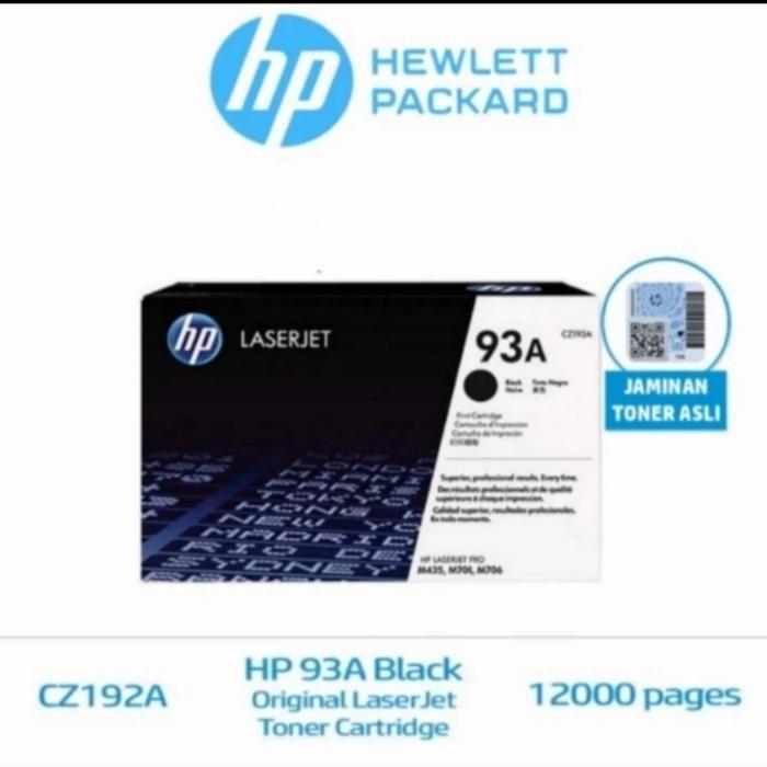 Jual HP 93A Black Original LaserJet Toner Cartridge - Hitam - Jakarta ...