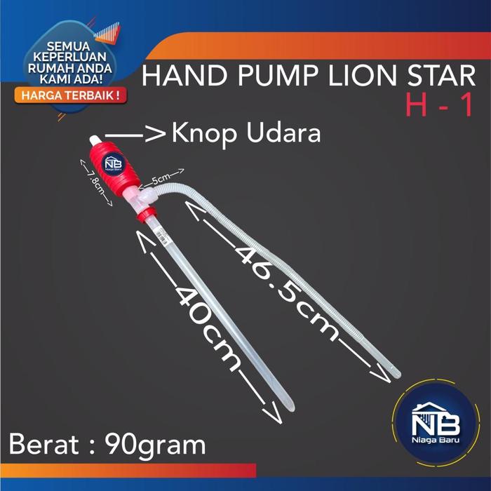 Jual POMPA AIR LION STAR H-1 / HAND PUMP / POMPA BENSIN / POMPA MINYAK ...