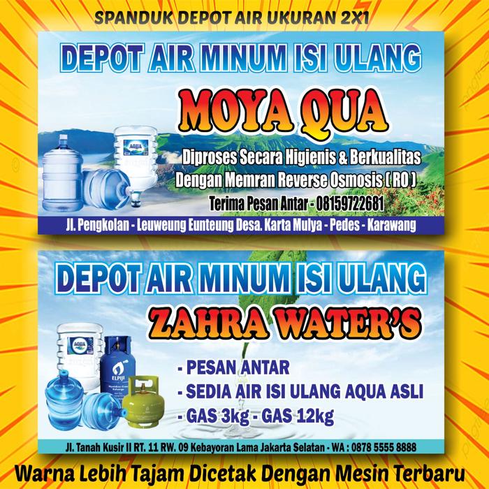 Jual Cetak Spanduk Depot Air Minum Isi Ulang Ukuran 200x100 cm - Kota ...