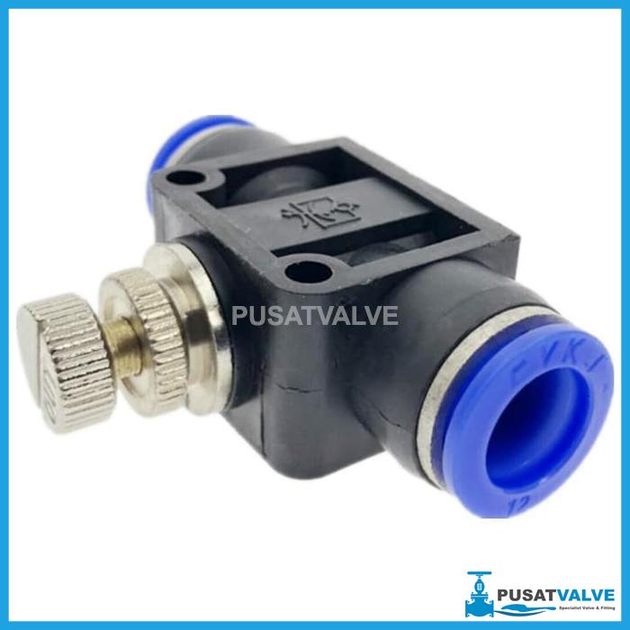 Jual speed control 4mm / pneumatic flow control selang 4mm x 4mm ...