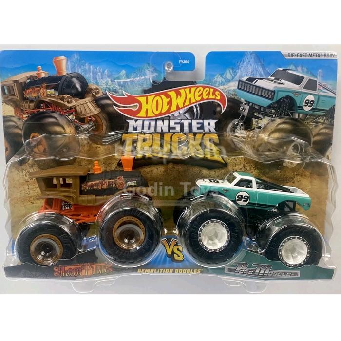 Jual Monster Trucks Locopunk vs Pure Muscle loco punk demolition double ...
