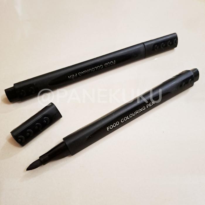 Jual Edible pen food grade black/ edible spidol fondant icing hitam ...
