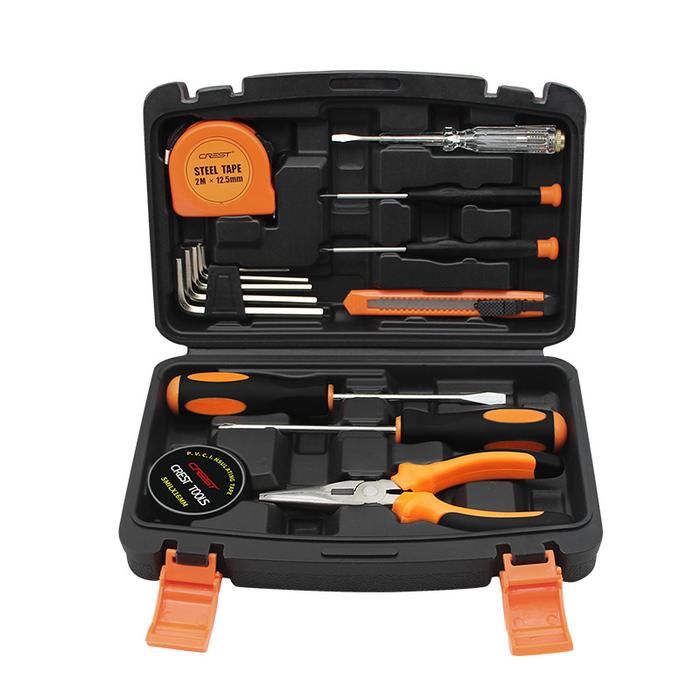 Promo TOOL-SET CREST TOOLSET TOOLKIT TOOLBOX PERKAKAS SET LENGKAP 13 IN ...