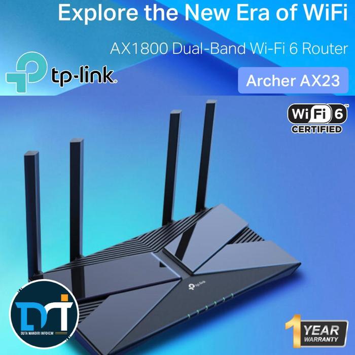Jual TP-Link Archer AX23 AX1800 Dual Band Wi-Fi 6 Router I Tplink AX 23 ...