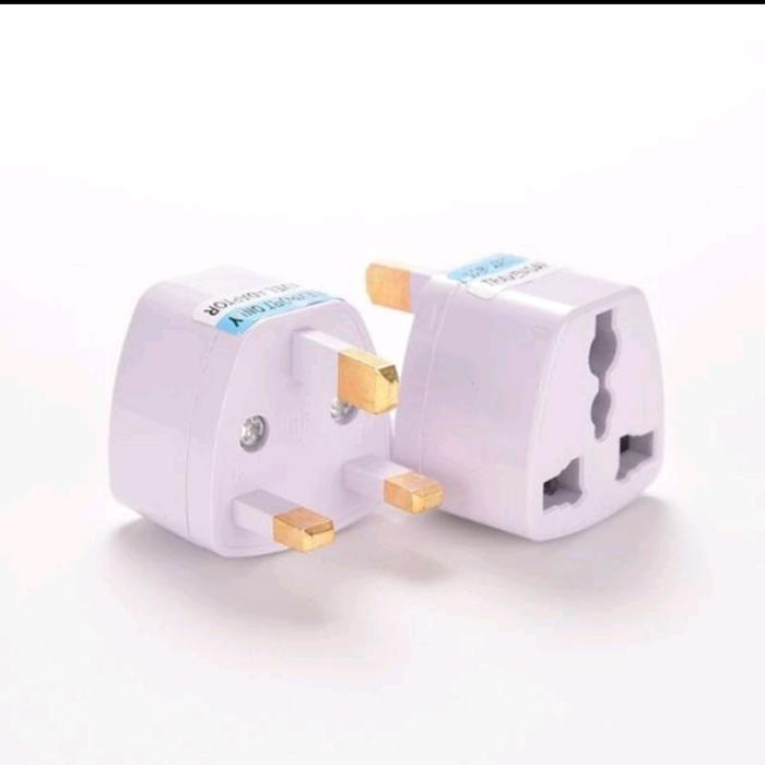 Jual colokan UK 3 pin colokan kaki 3 travel adaptor - Kota Denpasar ...