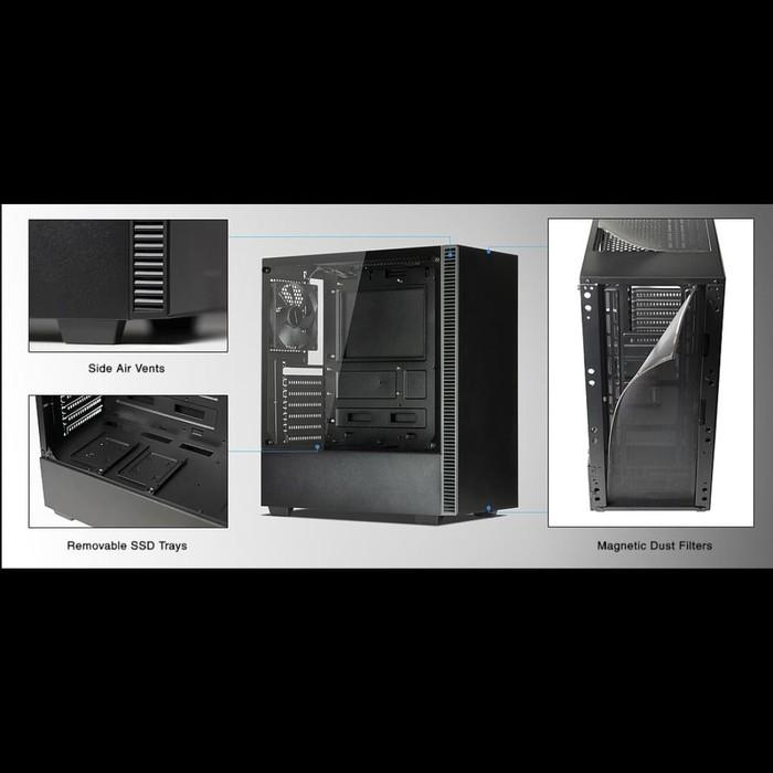 Jual Tecware Nexus C Tempered Glass Mid Tower ATX Case Black - Kota ...