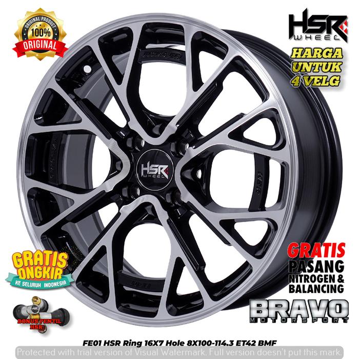 Jual VELG MOBIL XENIA AVANZA KIJANG R16 HSR FE01 RING 16X7 H8X100-114,3 BMF - Jakarta Timur ...