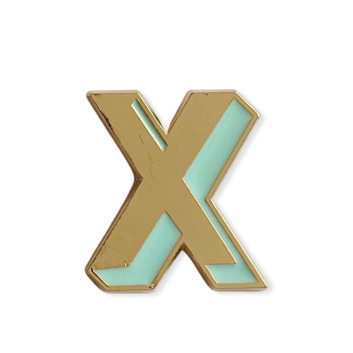 Jual Scoop Pin Enamel Huruf / Letter Enamel Pin (pc) 63380100 - Huruf X ...