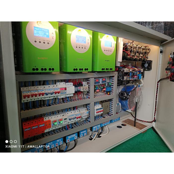 Jual box panel PLTS baryon mode otomatis panel Surya lengkap mppt inv ...