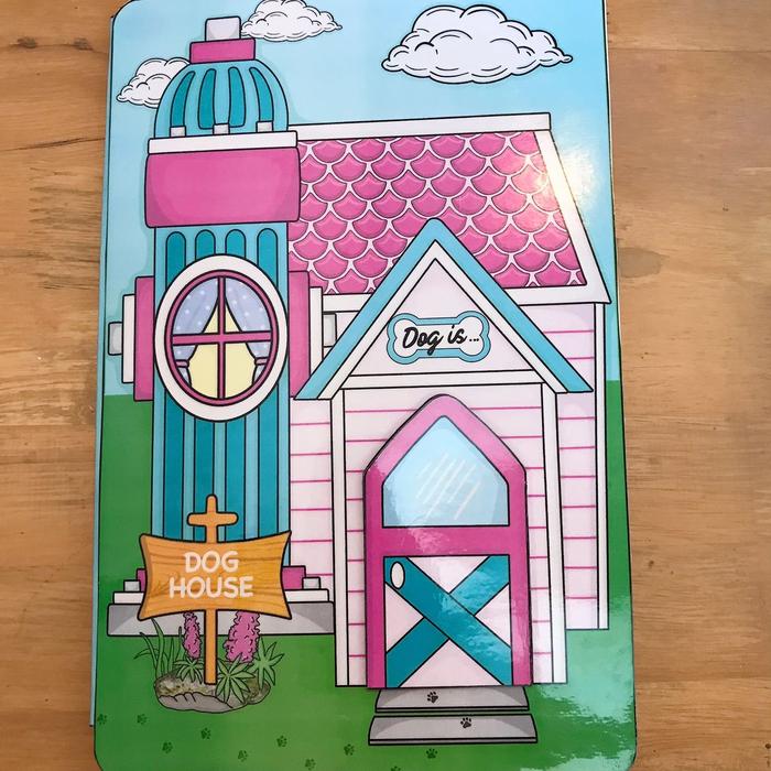 Jual DIY Paper Doll Cute Dog House QUIET BOOK (printable) - Normal ...