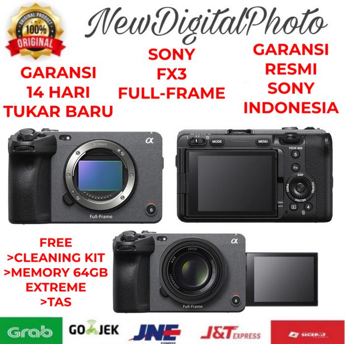 Jual Sony FX3 Full Frame Cinema Line Camera Sony FX 3 Body GARANSI ...