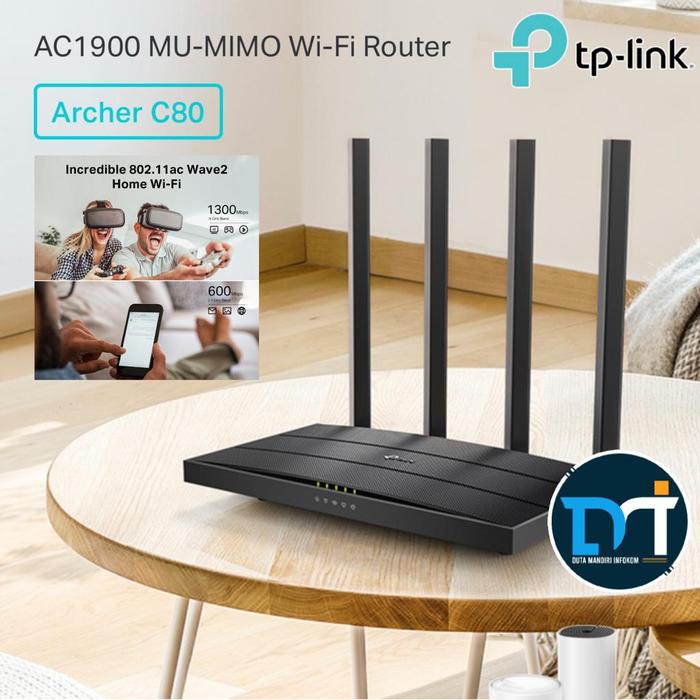 Jual TP-Link Archer C80 - AC1900 Wireless MU-MIMO Wi-Fi Router ...