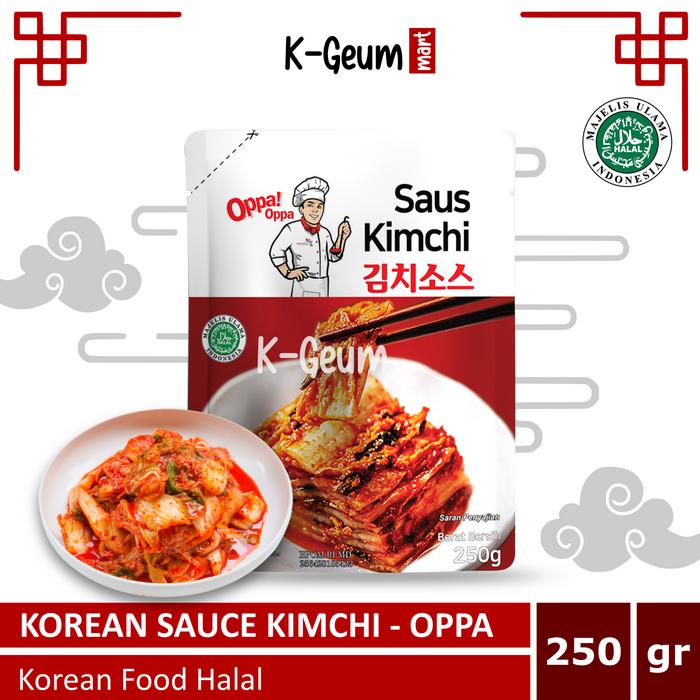 Jual OPPA Saus Kimchi Korea Instant | Kimchi Korea Sauce Halal 250 gram ...