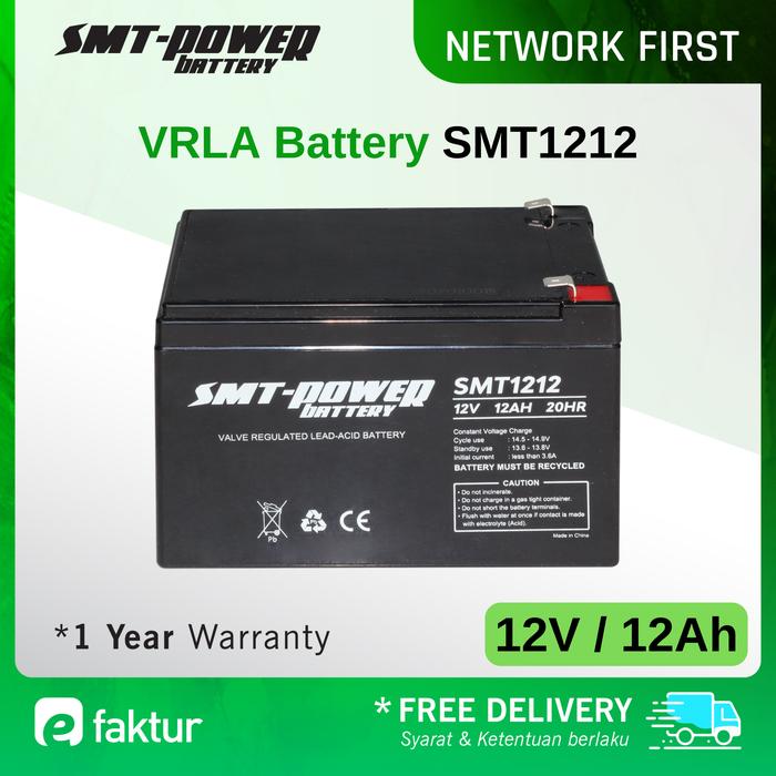 Jual SAMOTO Battery 12V 12AH Baterai Aki Kering Ups VRLA SMT POWER SMT1212 - Kota Yogyakarta ...