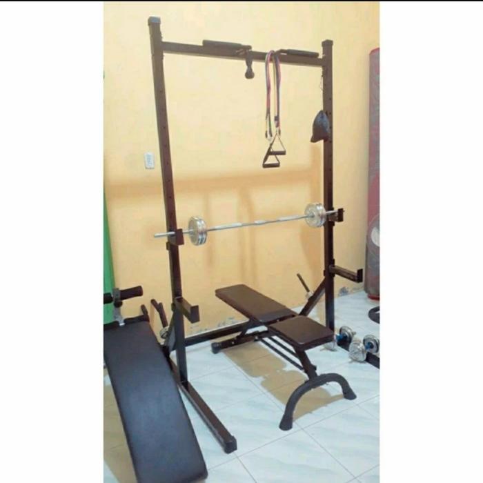 Jual Squat Rack Multifungsi Support Dips (Resi Otomatis) - Kuning ...
