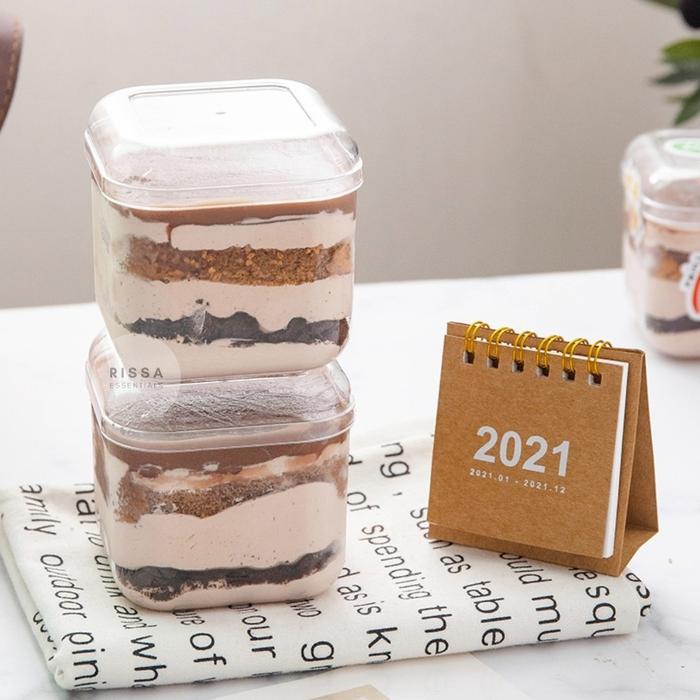 Jual [isi6]kotak Packaging Korean Mini Cake Dessert Box Kuepudding ...