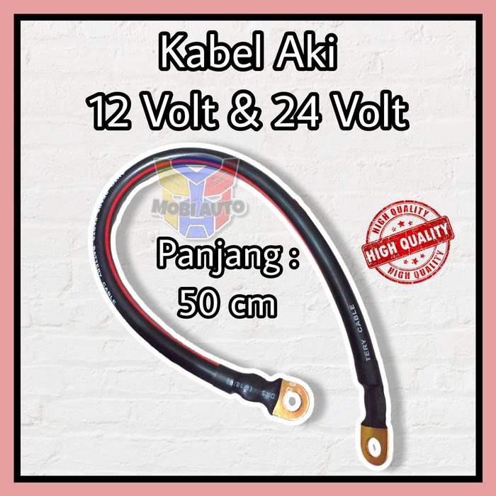 Jual Kabel Aki 50cm / Kabel Accu 50 cm 12 Volt Dan 24 Volt Panjang 50 cm - Jakarta Barat - Mobi ...