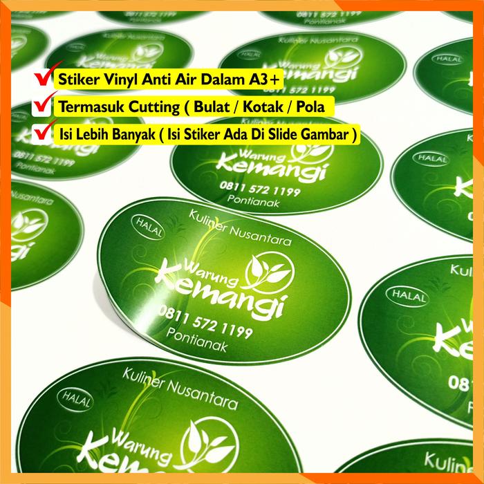 Promo Cetak Stiker Vinyl sticker Vinyl / Stiker Transparan A3 Model ...