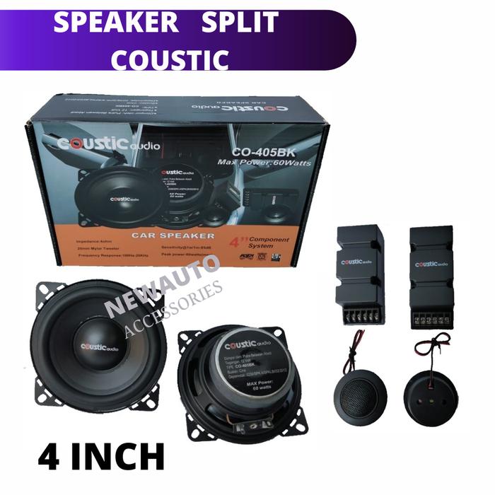 Jual speaker pintu mobil COUSTIC Split Coustic 4 inch CO-405K - Jakarta ...