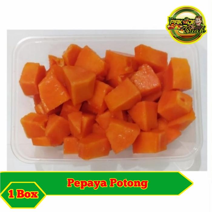 Jual PEPAYA CALIFORNIA POTONG / RASA MANIS / BUAH SEGAR & FRESH / 1 BOX ...