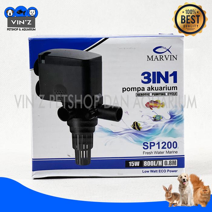 Jual Mesin Pompa Air Celup Aquarium Kolam Ikan Hias Marvin SP 1200 LOW WATT - Kab. Cianjur - Vin ...