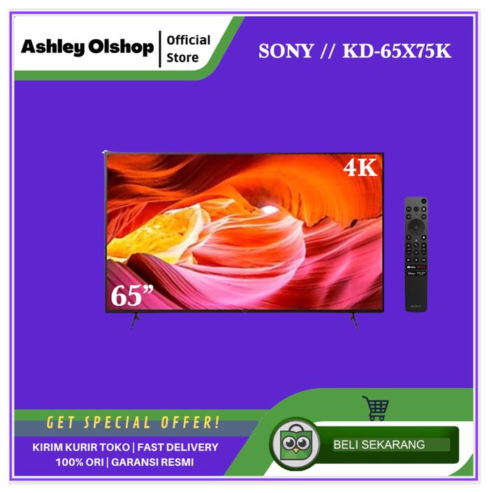 Promo TV SONY 65 Inch X75K 4K ANDROID SONY BRAVIA 65X75K SONY KD-65X75K Cicil 0% 3x - Jakarta ...