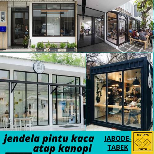 Promo jendela pintu kaca atap kanopi kaca cafe kaca aluminium - Jakarta ...