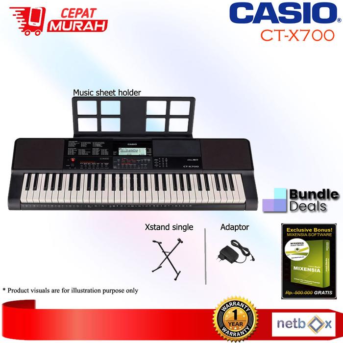 Jual Casio CTX700 Keyboard / CT-X700 / CT X700 / CTX 700 / CTX-700 Garansi - Paket 5 - Kota ...