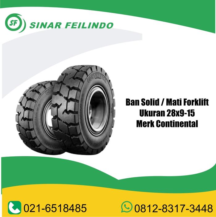 Jual Ban Solid / Mati Forklift 28x9-15 Merk Continental - Jakarta Utara - Sinar Feilindo | Tokopedia