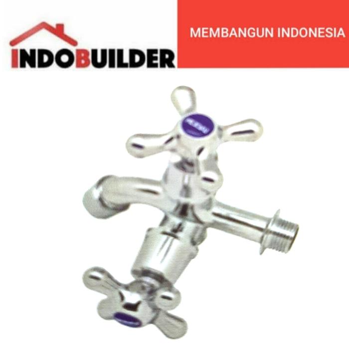 Jual KODAI KRAN KERAN CABANG DOUBLE DK 01 1/2 INCH / DOUBLE FAUCET ...