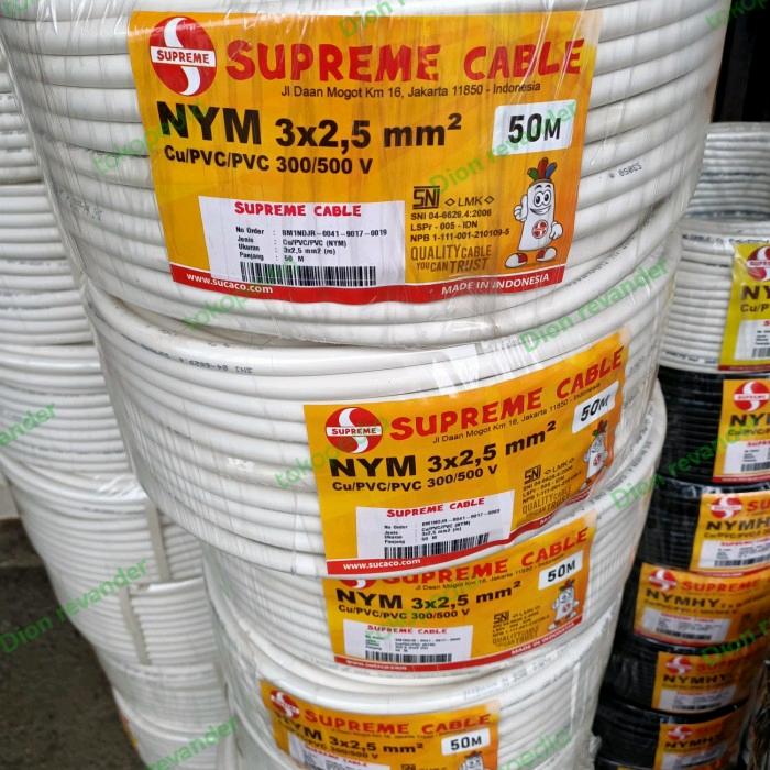 Jual kabel supreme 3x2.5 / nym 3x2,5 supreme 50 meter - Kota Bogor ...