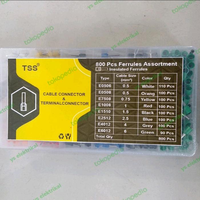 Jual Skun Ferrules Box 800 pcs Terminal Connector - Jakarta Pusat - ys ...