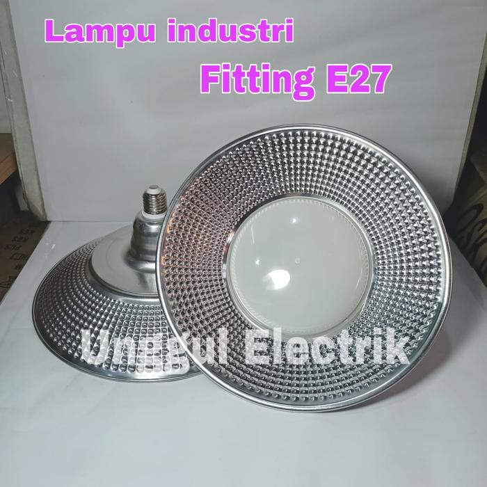 Jual Lampu LED 50 watt UFO High Bay 220V fitting E27 industri lamp ulir ...