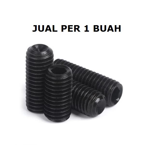Jual Baut L Tanam Diameter m 12 Panjang 15 mm Full Drat Socket Set Screw - Kota Depok - Alat ...