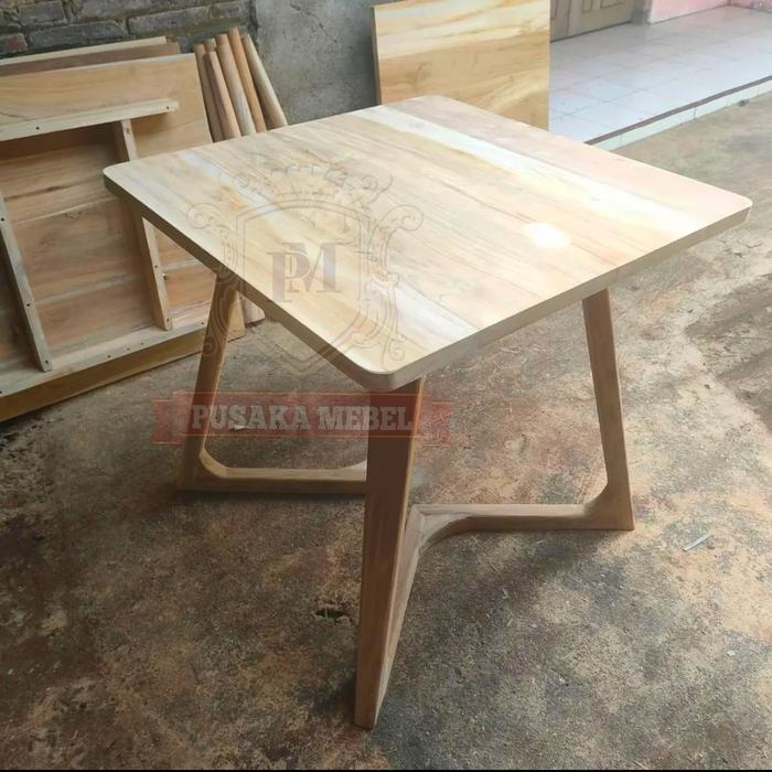 Jual meja kopi kayu jati, meja cafe, meja makan cafe minimalis, coffe ...