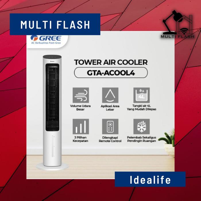 Jual Gree Smart Air Cooler Portable Tower Fan GTA-ACOOL4 - Kota ...