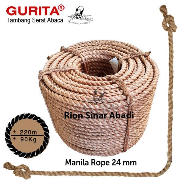 Jual Tali Tambang Tampar Rope Manila Gurita 24mm (1") - Jakarta Utara ...