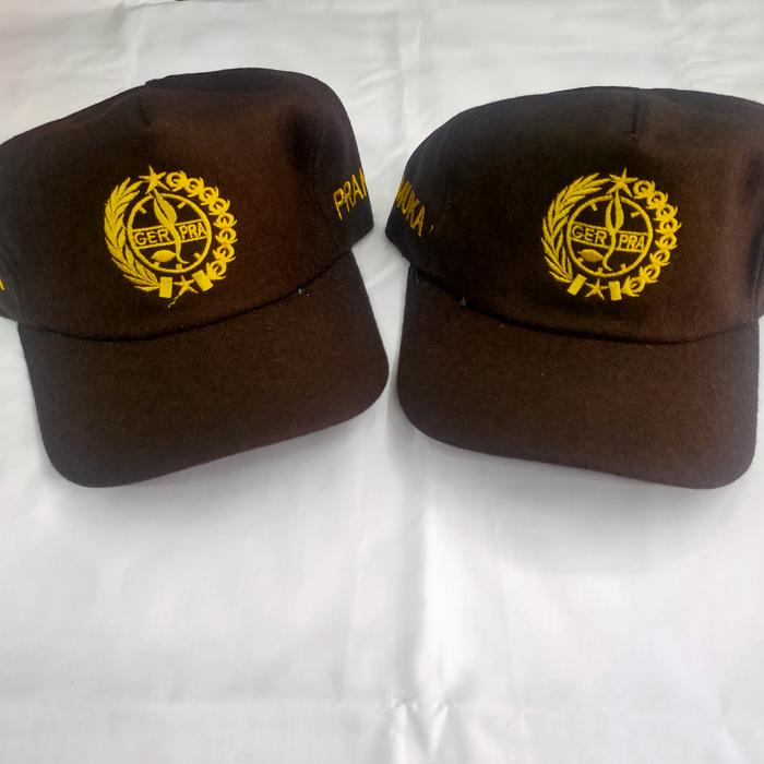 Jual Topi Pramuka Pembina Guru | Topi Pramuka Laken | Topi Gerakan ...