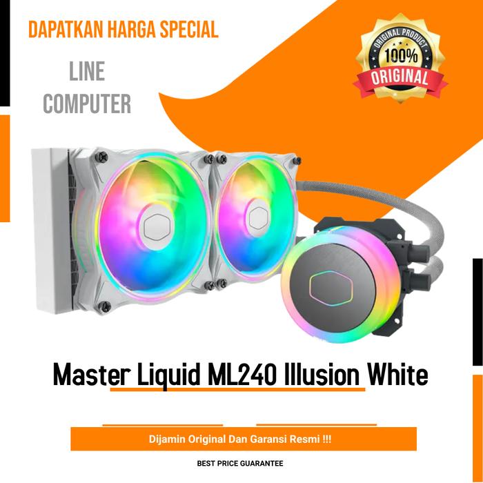 Jual Cooler Master MASTERLIQUID ML240 ILLUSION 240mm White -Liquid ...