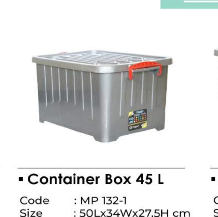 Jual CONTAINER BOX PLASTIK MPW 30-45-60-90-140-180liter - CB-45L ...
