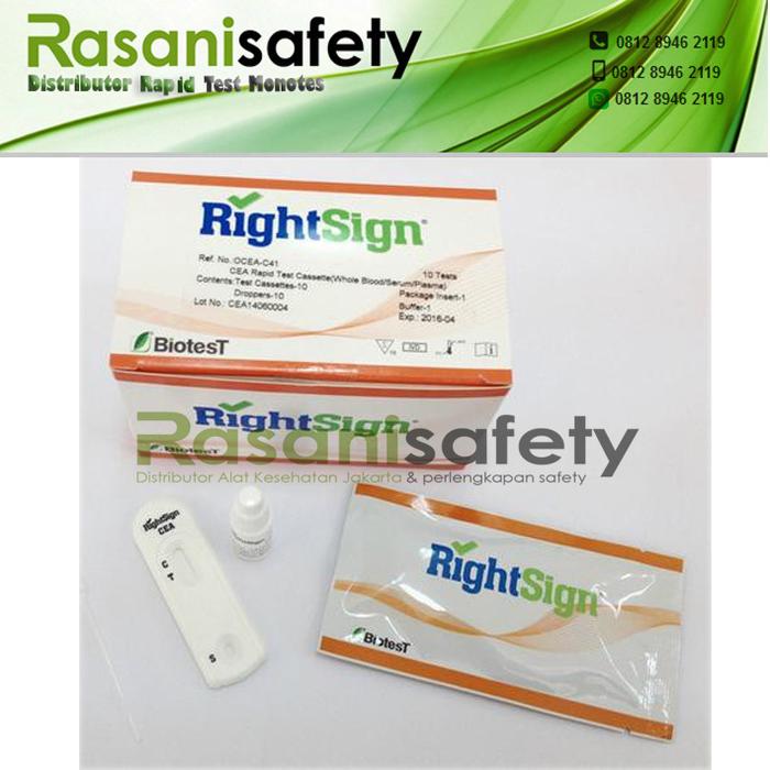 Jual CEA Test Device RightSign Isi 10 Alat Cek Uji Deteksi Diagnosa ...